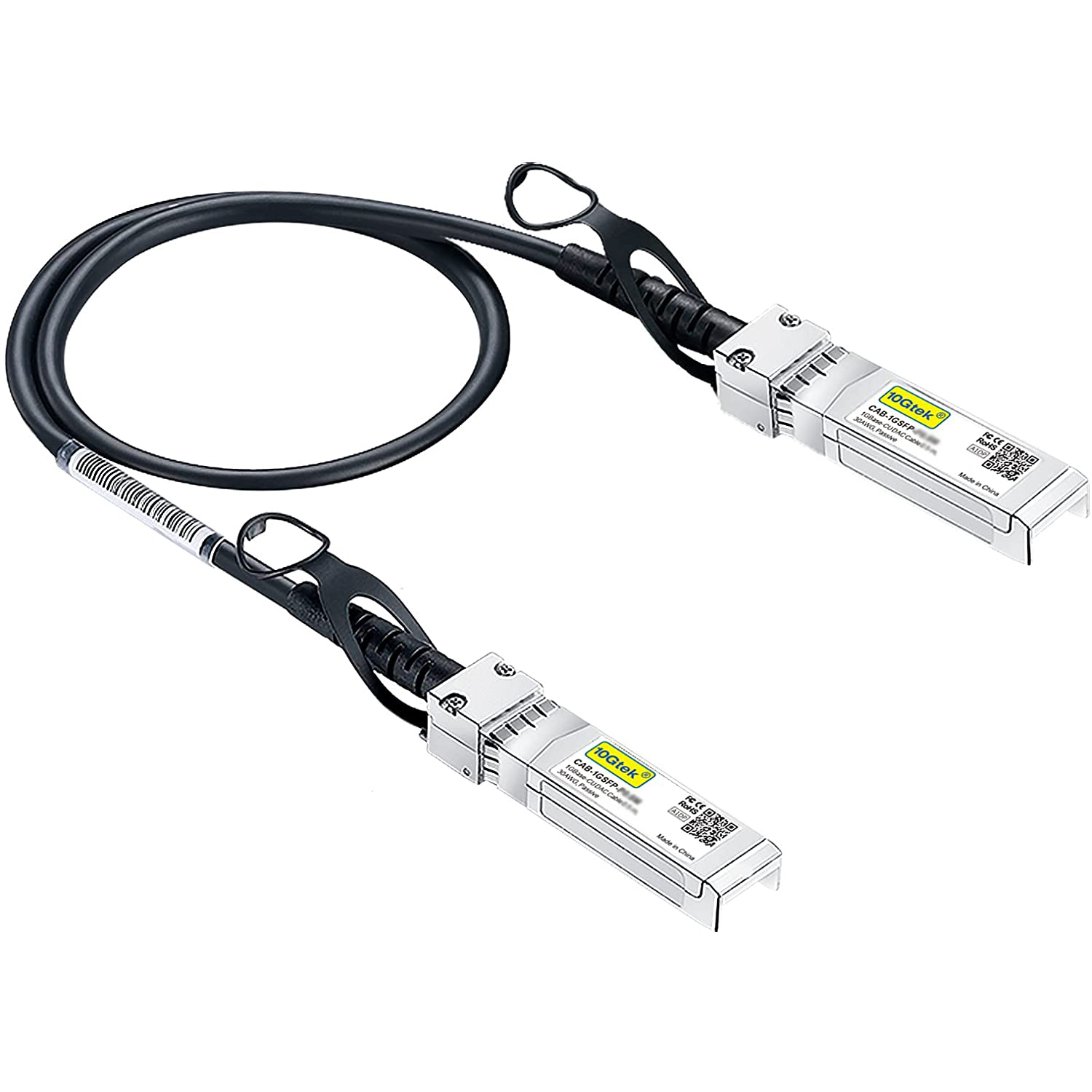 2m(7ft) HPE-Aruba 1GBase-CU SFP to SFP Passive DAC Cable - 10Gtek