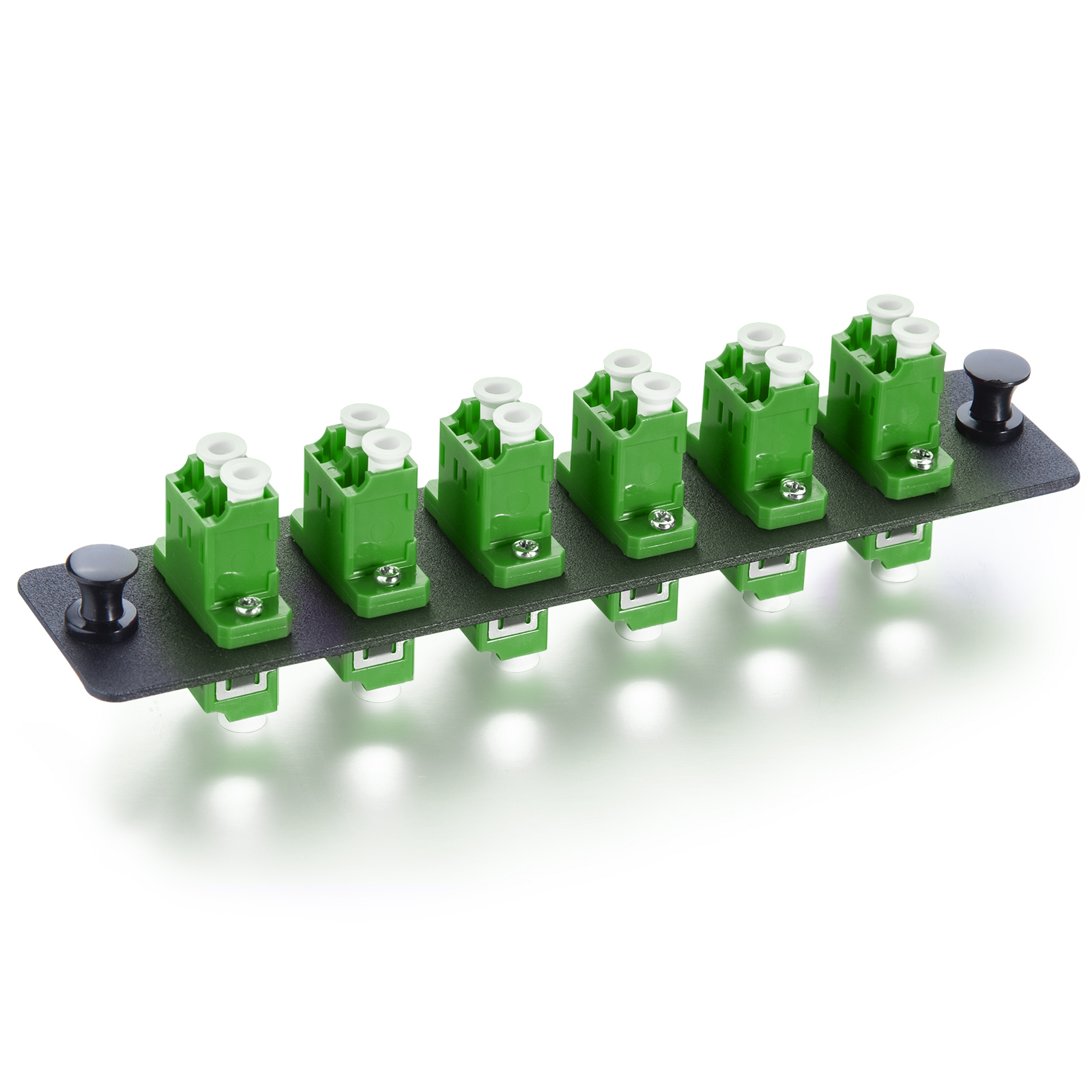 6 Slots 12 Fibers LC Duplex APC SMF, OS2 (9/125μm) Fiber Patch Panel ...