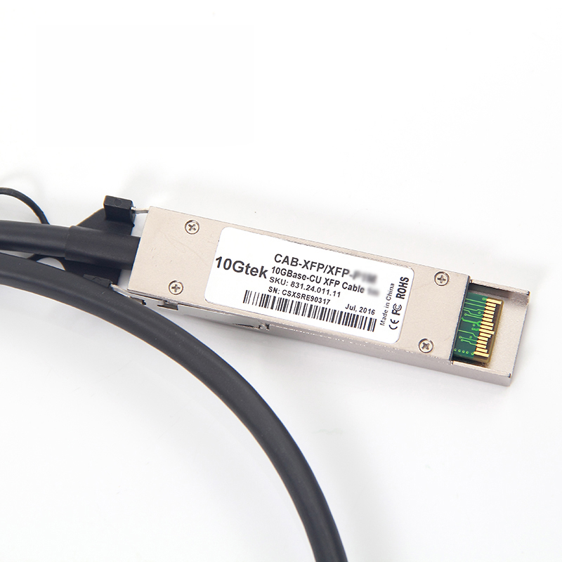 1m(3ft) No Requirements 10GBase-CR XFP to XFP Passive DAC Cable - 10Gtek