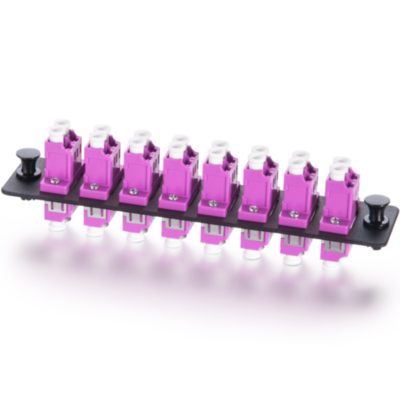 8 Slots 16 Fibers LC Duplex UPC MMF, OM4 (50/125μm) Fiber Patch Panel ...